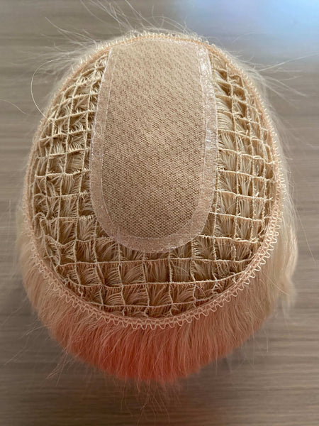 Hair Integration System Fish Net Topper with 6x6 inch Silk Part ...